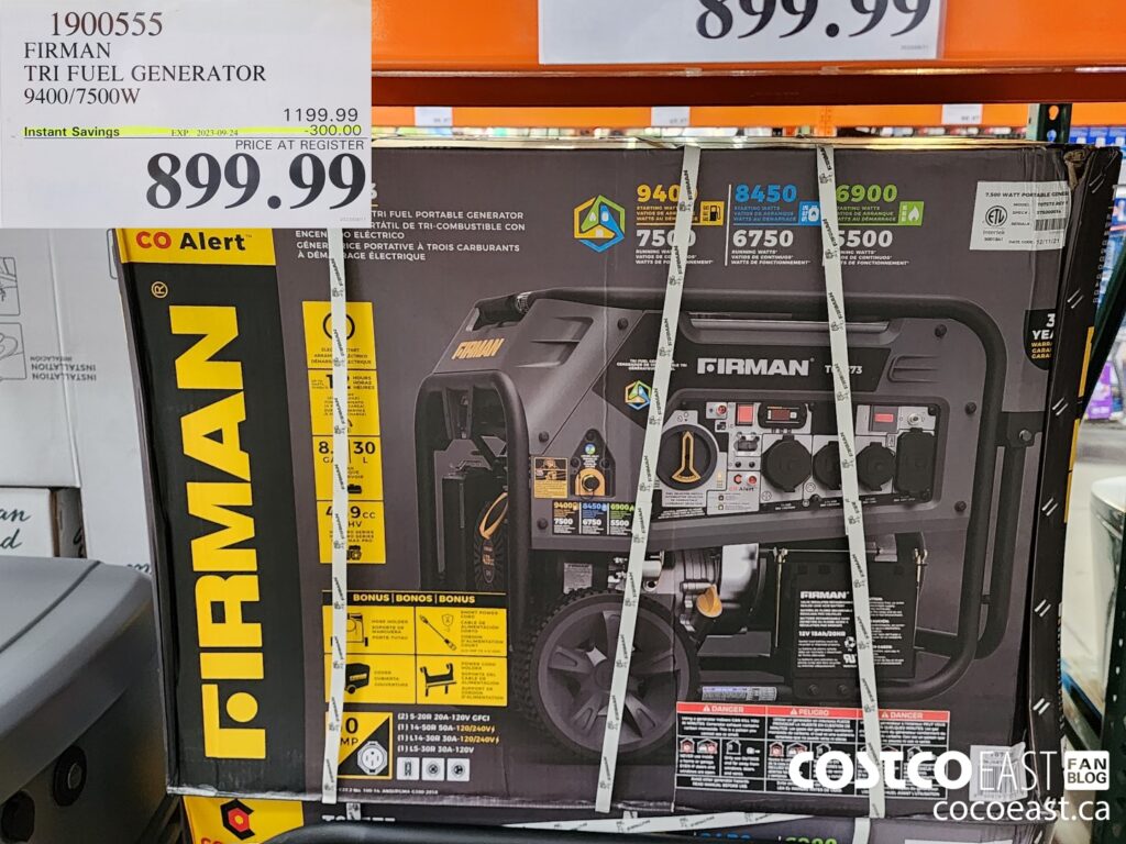 1900555 FIRMAN TRI FUEL GENERATOR 9400 7500W 300 00 INSTANT SAVINGS ...