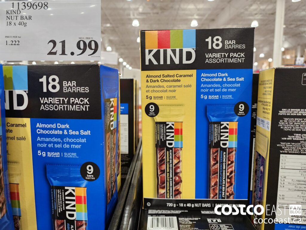 1139698 KIND NUT BAR 18 X 40G 21 99 - Costco East Fan Blog