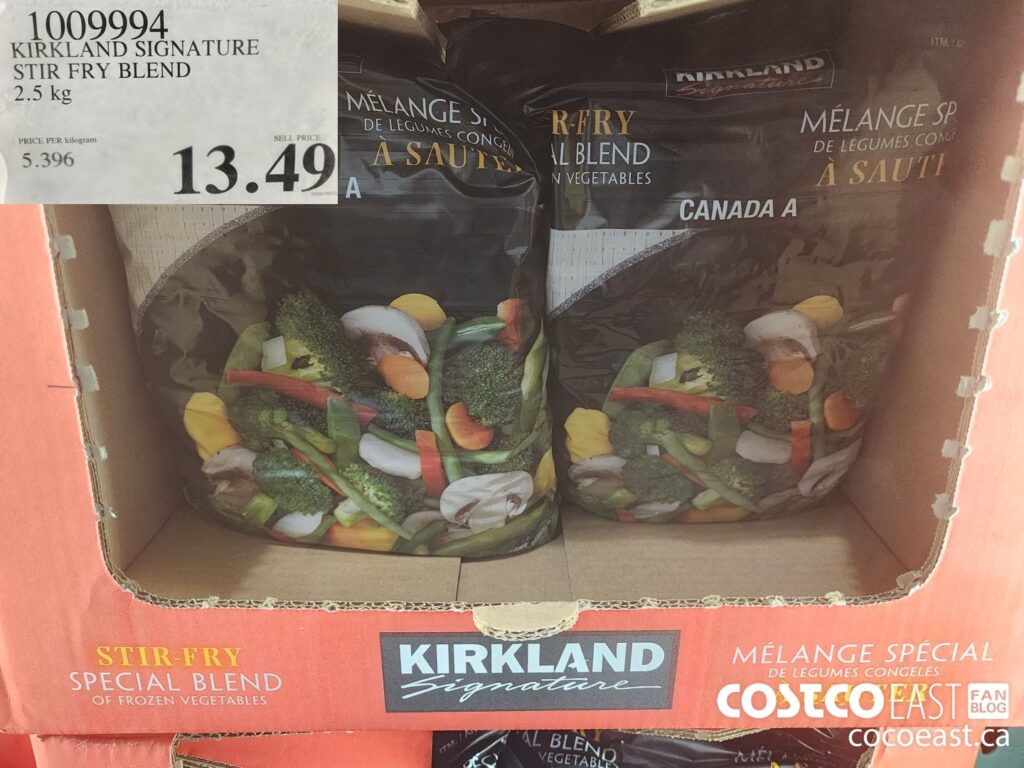 1009994 KIRKLAND SIGNATURE STIR FRY BLEND 2 5 kg 13 49 - Costco East ...