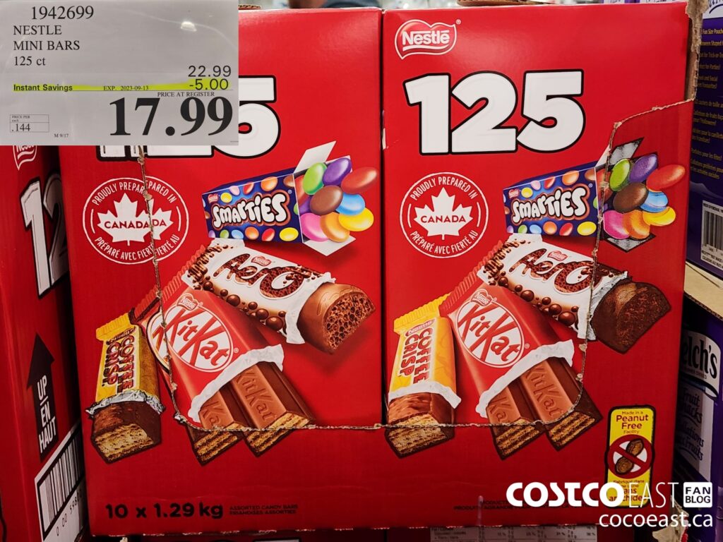 1942699 NESTLE MINI BARS 125 CT 5 00 INSTANT SAVINGS EXPIRES ON 2023 09 ...