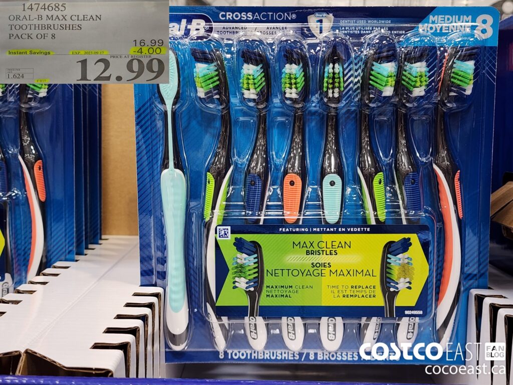 1474685 ORAL B MAX CLEAN TOOTHBRUSHES PACK OF 8 4 00 INSTANT SAVINGS ...
