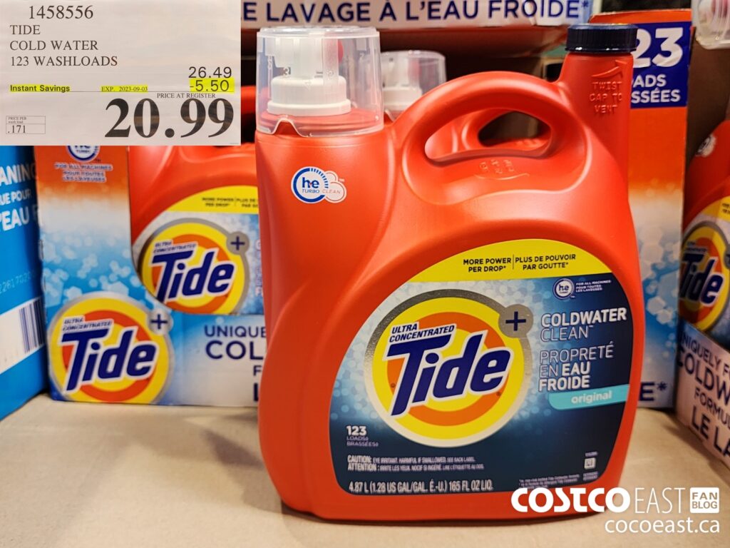 1458556 TIDE COLD WATER 123 WASHLOADS 5 50 INSTANT SAVINGS EXPIRES ON ...