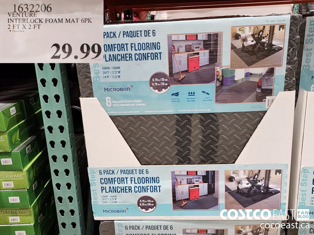 1632206 VENTURE INTERLOCK FOAM MAT 6PK 2 FT X 2 FT 29 99 - Costco East ...