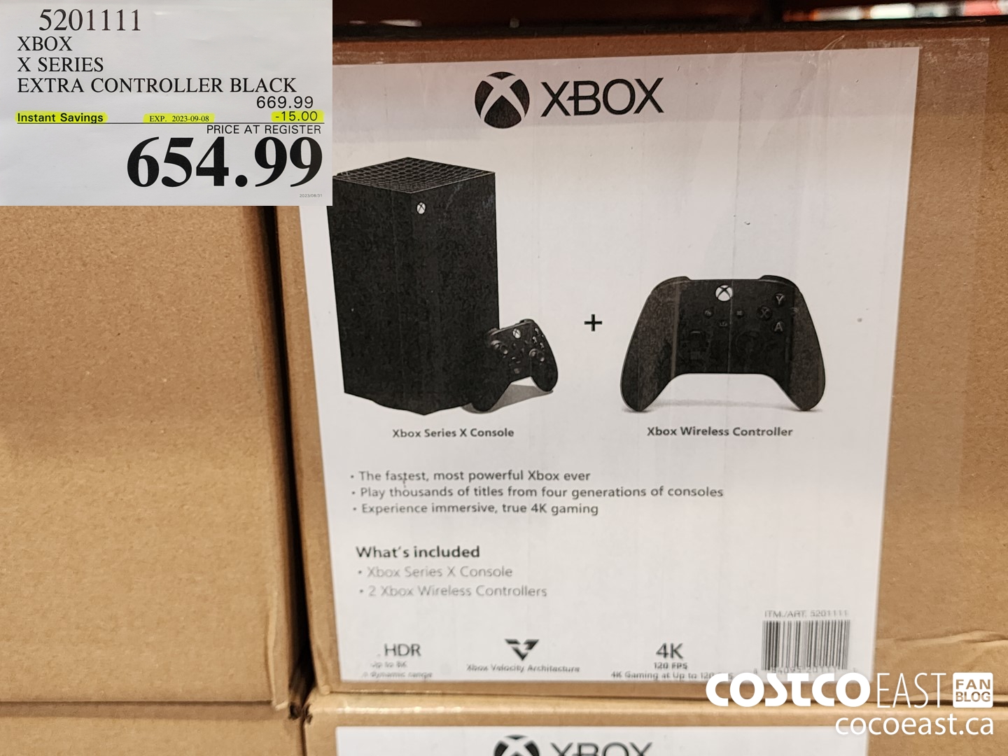 5201111 XBOX X SERIES EXTRA CONTROLLER BLACK 15 00 INSTANT SAVINGS EXPIRES ON 2023 09 08 654 99 Costco East Fan Blog