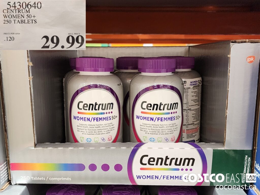 5430640 CENTRUM WOMEN 50 250 TABLETS 29 99 - Costco East Fan Blog