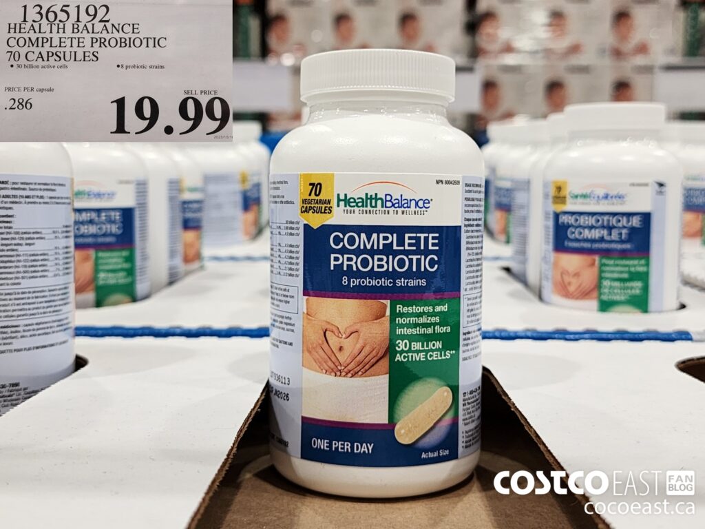 1365192 HEALTH BALANCE COMPLETE PROBIOTIC 70 CAPSULES 19 99 - Costco ...