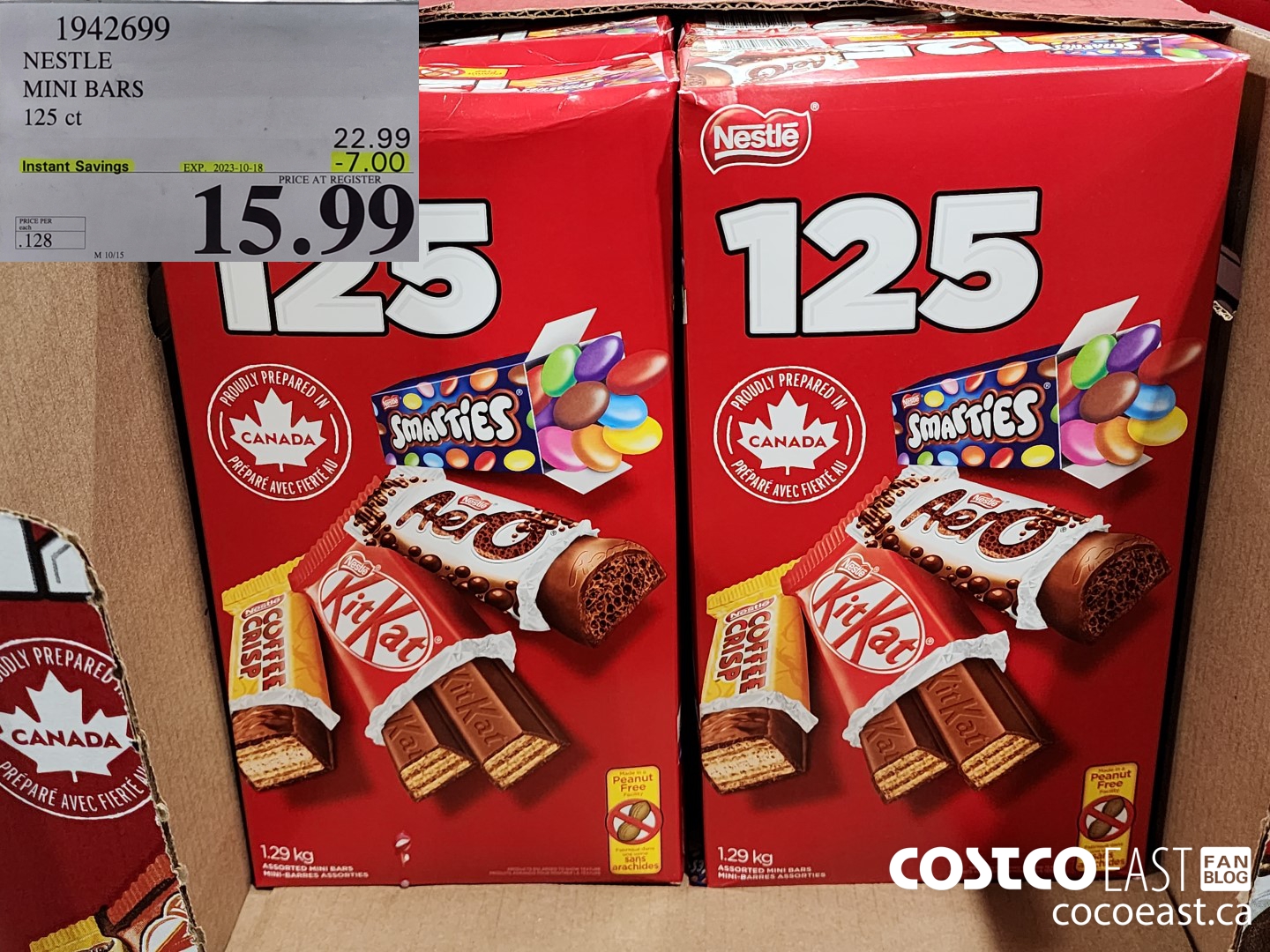 1942699 NESTLE MINI BARS 125 CT 7 00 INSTANT SAVINGS EXPIRES ON 2023 10 ...