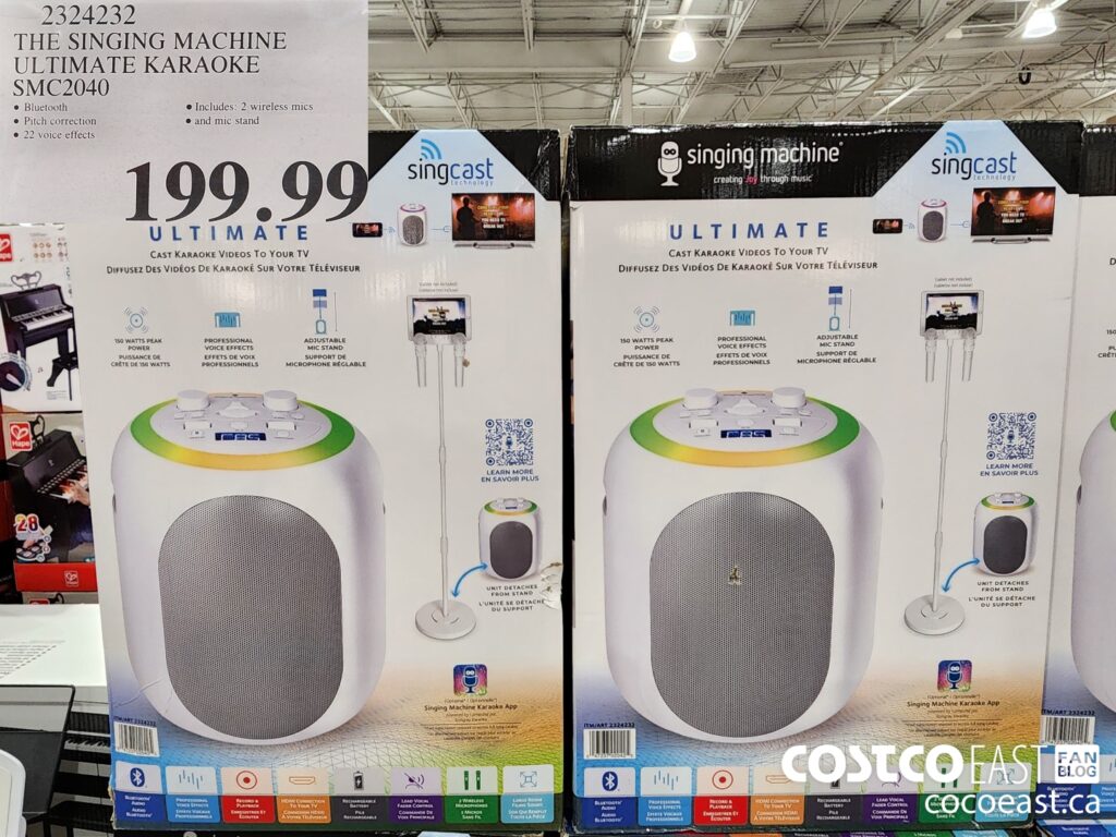 2324232 THE SINGING MACHINE ULTIMATE KARAOKE SMC2040 199 99 - Costco ...