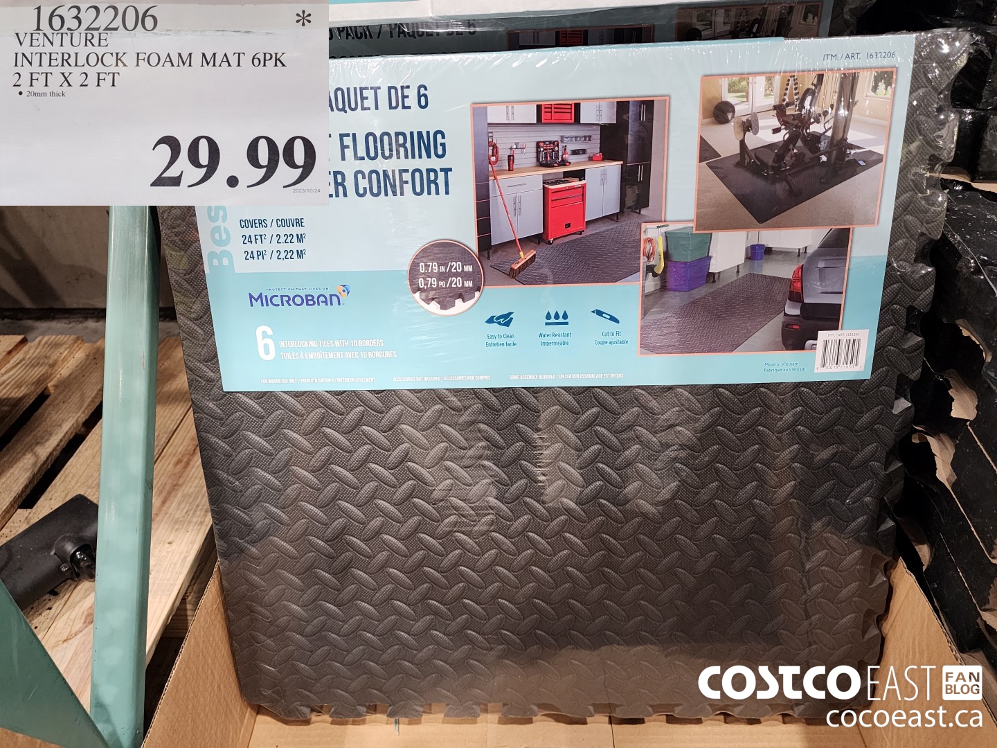 1632206 VENTURE INTERLOCK FOAM MAT 6PK 2 FT X 2 FT 29 99 - Costco East ...