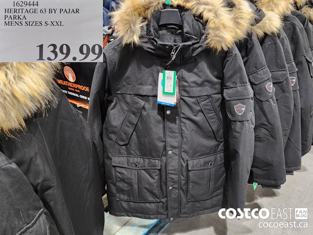 1629444 HERITAGE 63 BY PAJAR PARKA MENS SIZES S XXL 139 99 - Costco East Fan Blog