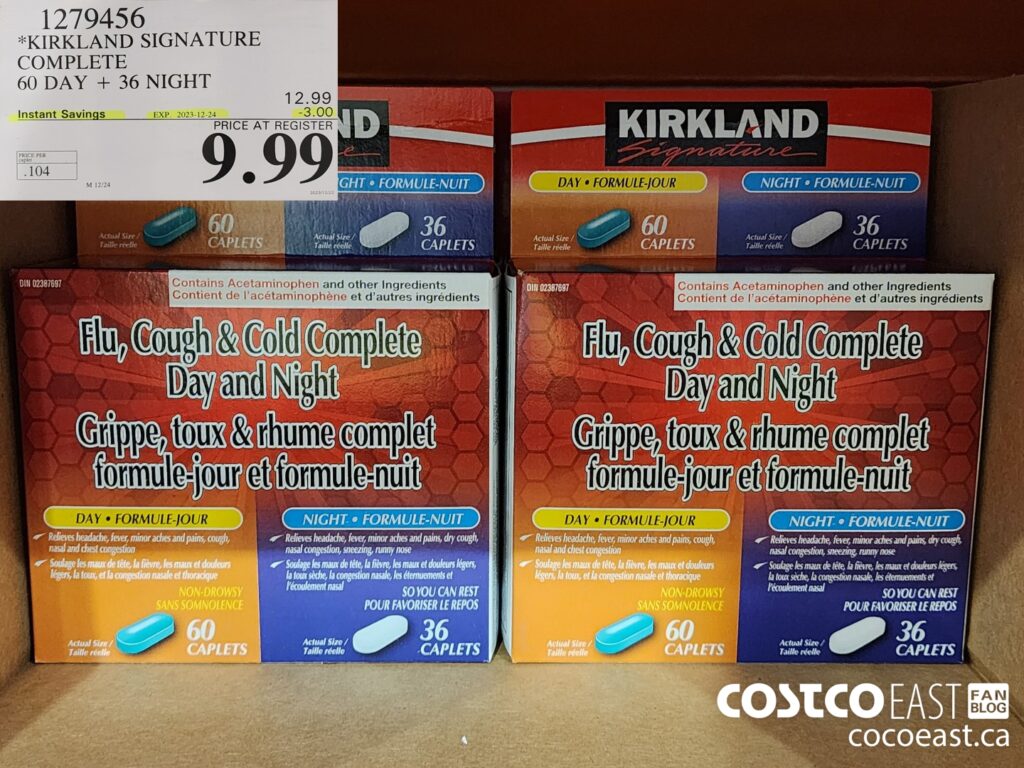 1279456 KIRKLAND SIGNATURE COMPLETE D60 DAY 36 NIGHT 3 00 INSTANT SAVINGS EXPIRES ON 2023 12 24 ...