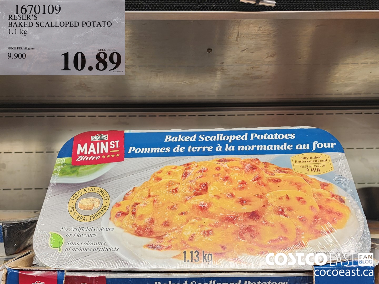 1670109 RESER S BAKED SCALLOPED POTATOES 1 1 kg 10 89 - Costco East Fan ...
