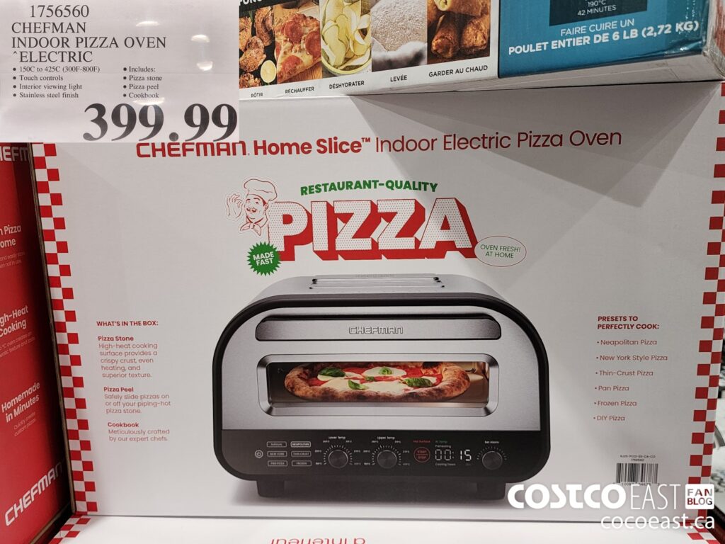 1756560 CHEFMAN INDOOR PIZZA OVEN ELECTRIC 399 99 - Costco East Fan Blog