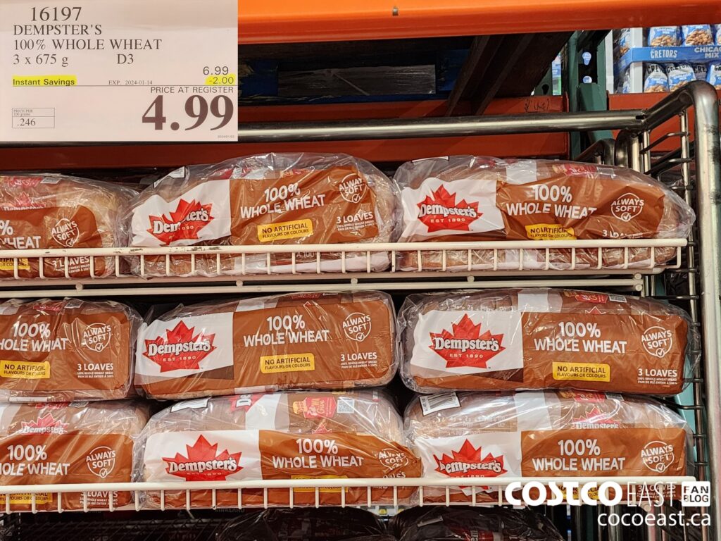 16197 DEMPSTER S 100 WHOLE WHEAT 3 X 675 G 2 00 INSTANT SAVINGS EXPIRES ...