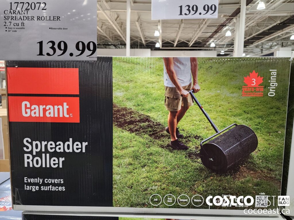 1772072 GARANT SPREADER ROLLER 2 7 CU FT 139 99 - Costco East Fan Blog