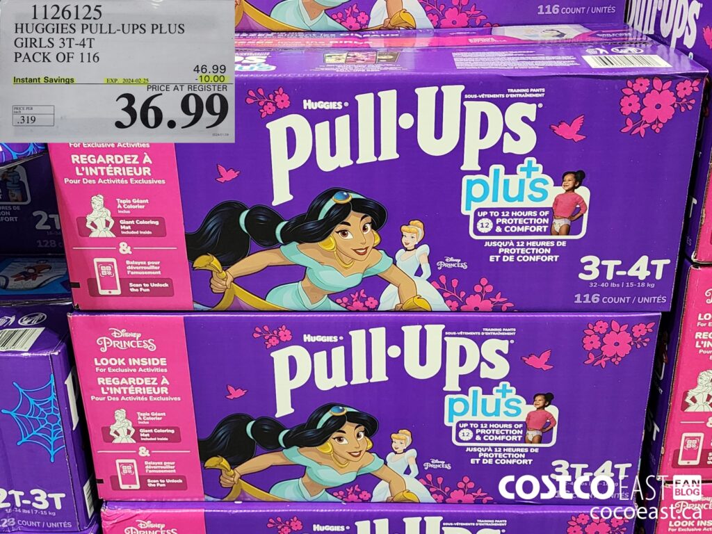 1126125 HUGGIES PULL UPS PLUS GIRLS 3T 4T PACK OF 116 10 00 INSTANT ...