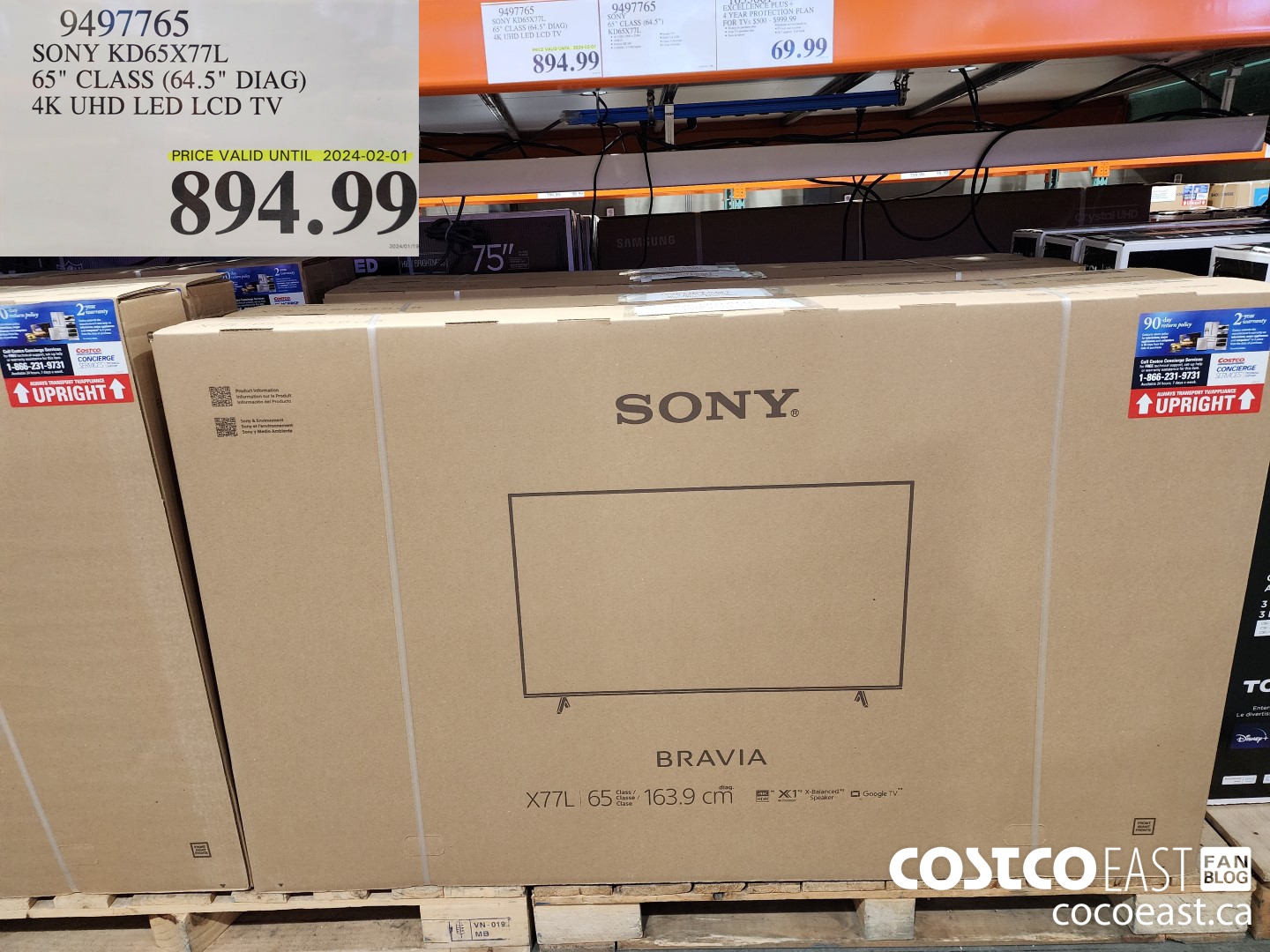 9497765 SONY KD65X77L 65 CLASS 64 5 DIAG 4K UHD LED LCD TV 894 99 ...