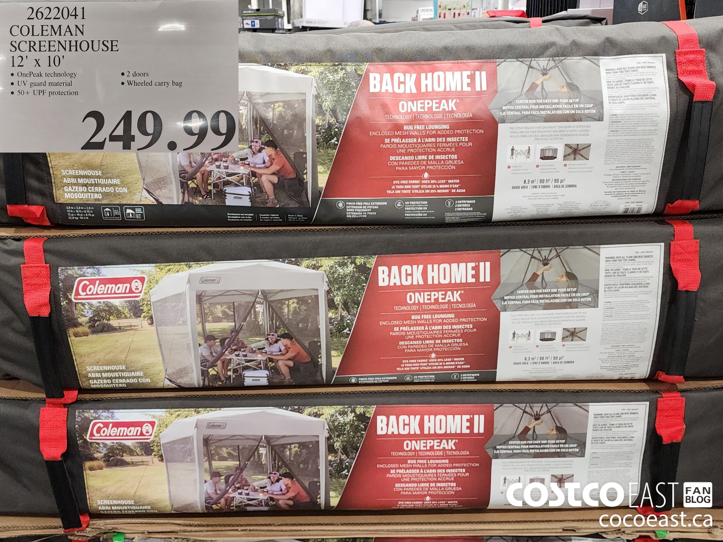 2622041 COLEMAN SCREENHOUSE 12 X 10 249 99 - Costco East Fan Blog