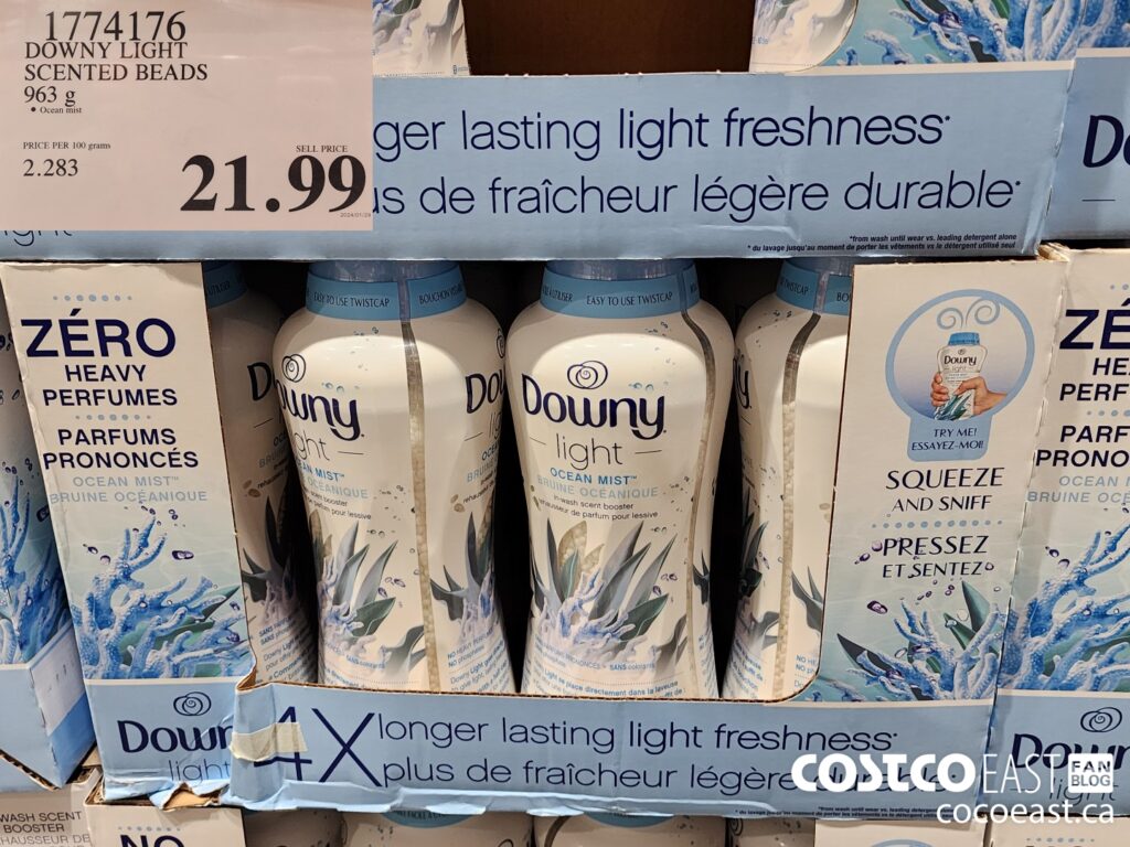 1774176 DOWNY LIGHT SCENTED BEADS 963 G 21 99 - Costco East Fan Blog