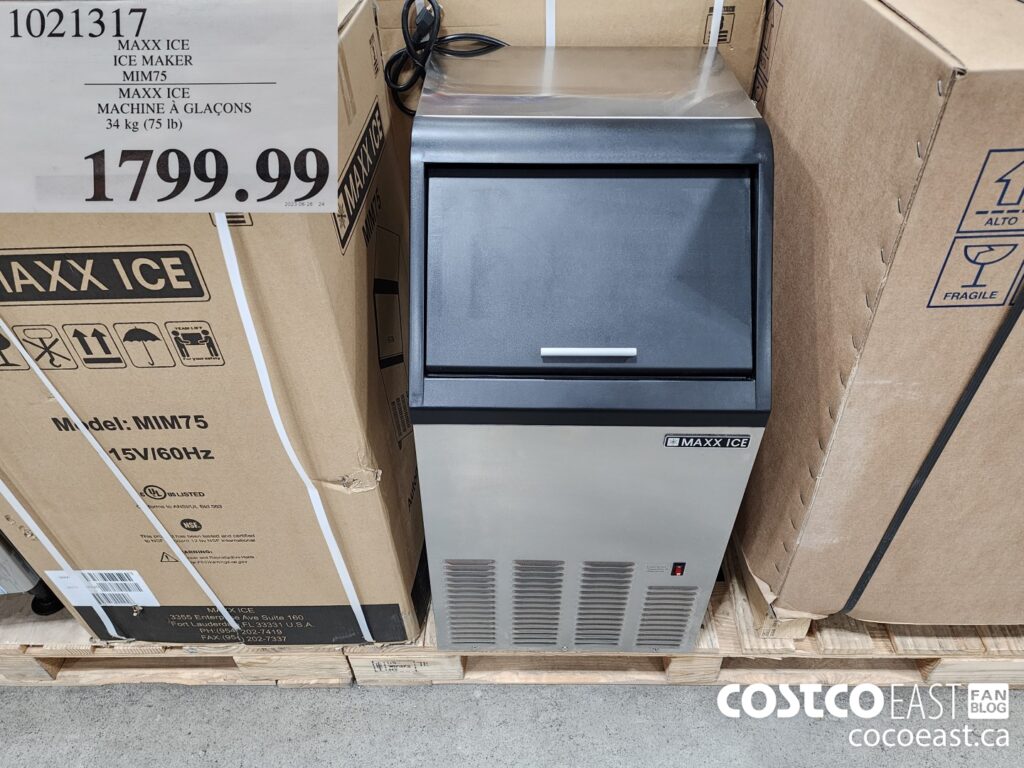 1021317 MAXX ICE ICE MAKER MIM75 34 kg 75 Ib 1799 99 - Costco East Fan Blog