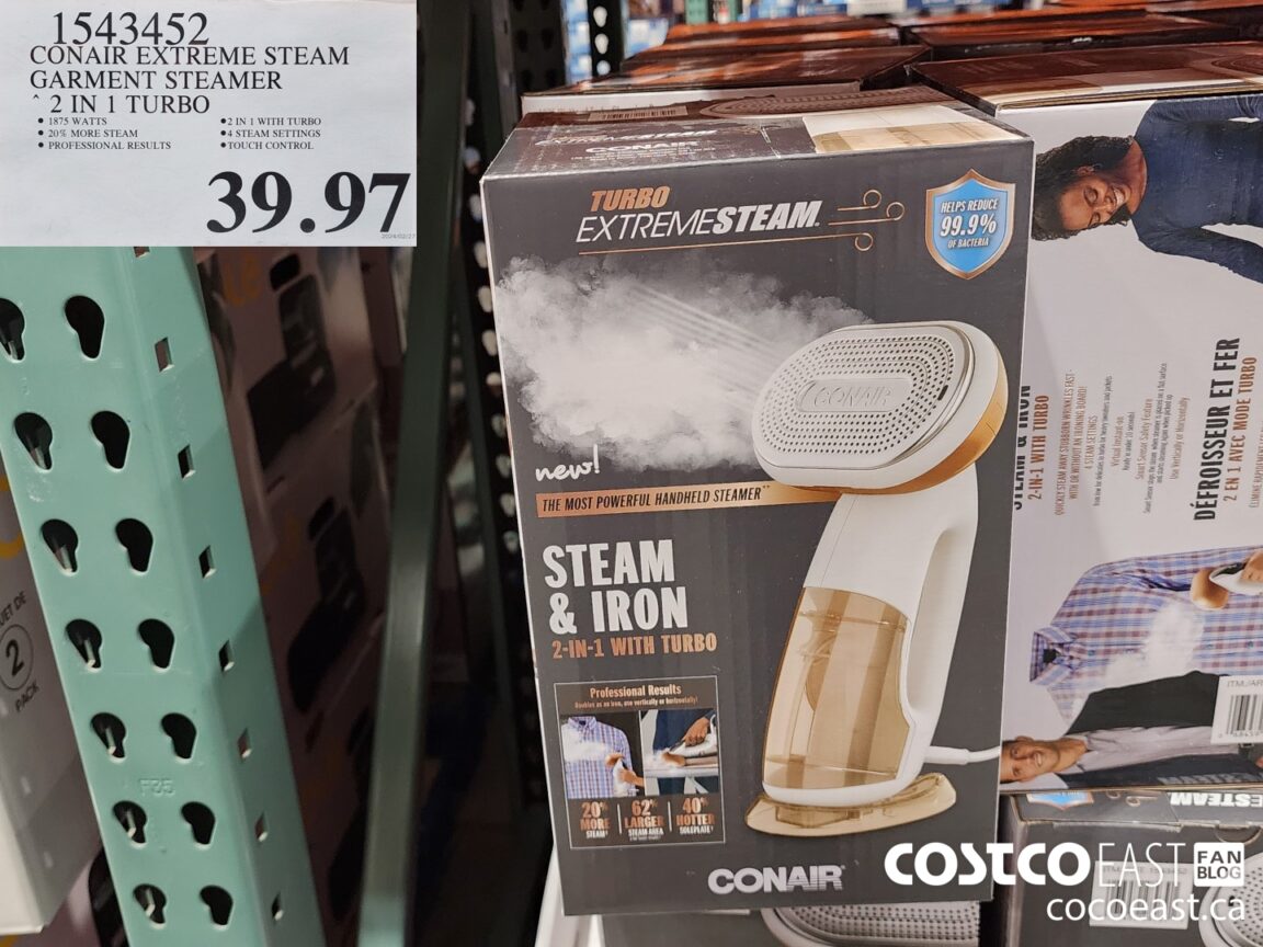 1543452 CONAIR EXTREME STEAM GARMENT STEAMER 2 IN 1 TURBO 39 97 ...