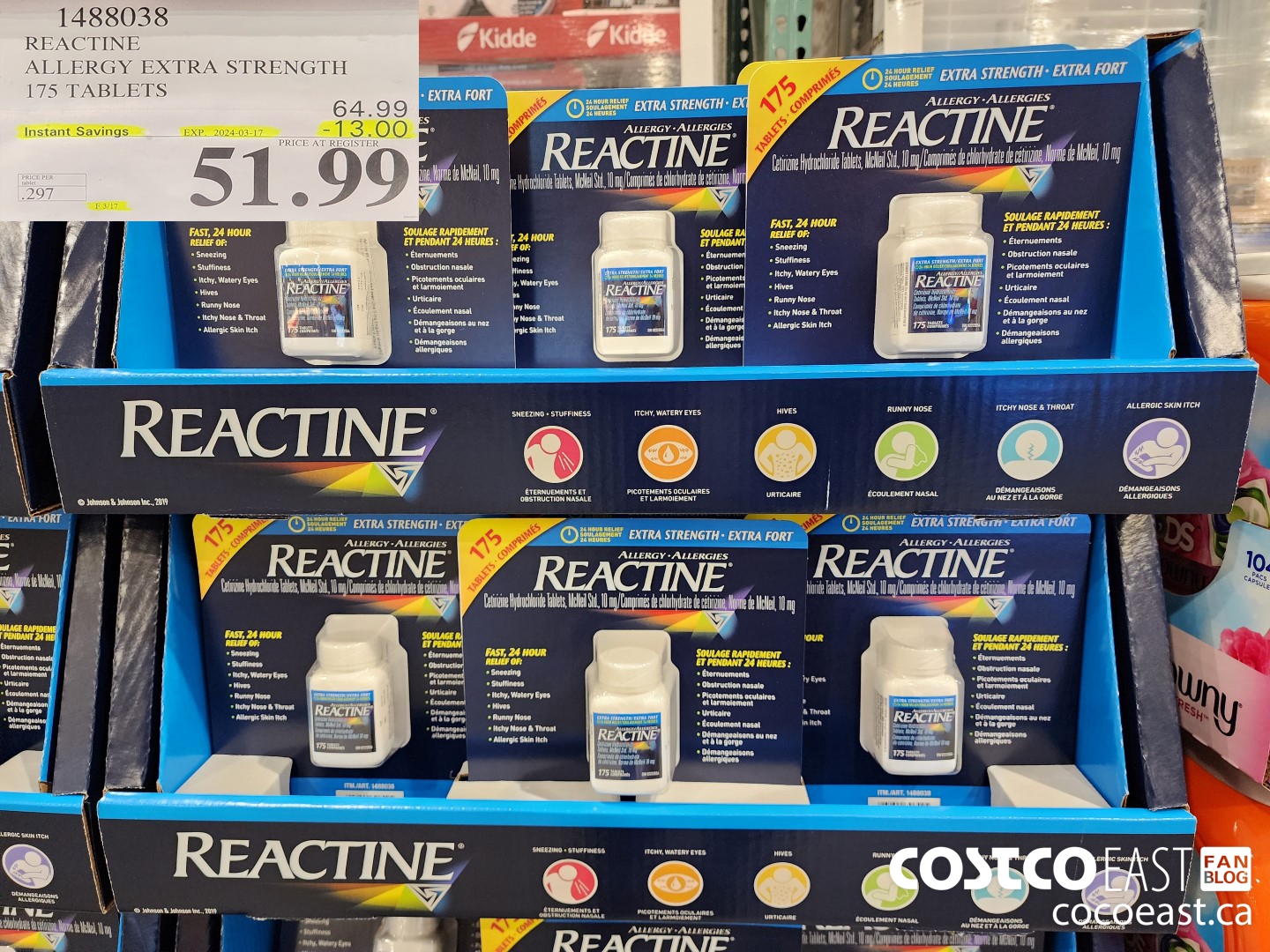 Reactine Logo New Look, Same Relief. Explore Our New Packaging
