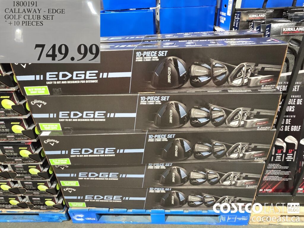 1800191 CALLAWAY EDGE GOLF CLUB SET 10 PIECES 749 99 - Costco East Fan Blog