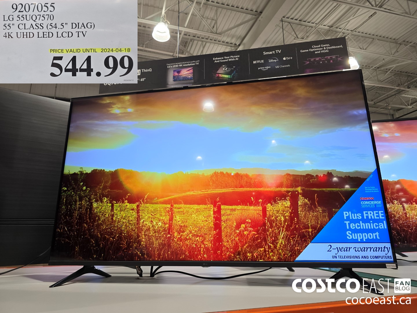 9207055 LG 55UQ7570 55 CLASS 54 5 DIAG 4K UHD LED LCD TV 544 99 ...