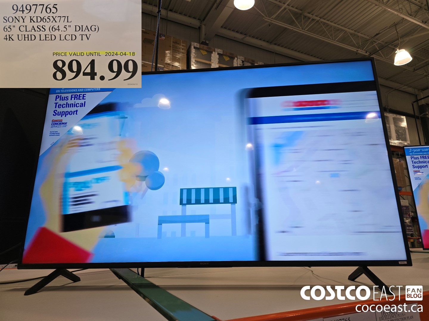 9497765 SONY KD65X77L 65 CLASS 64 5 DIAG 4K UHD LED LCD TV 894 99 ...