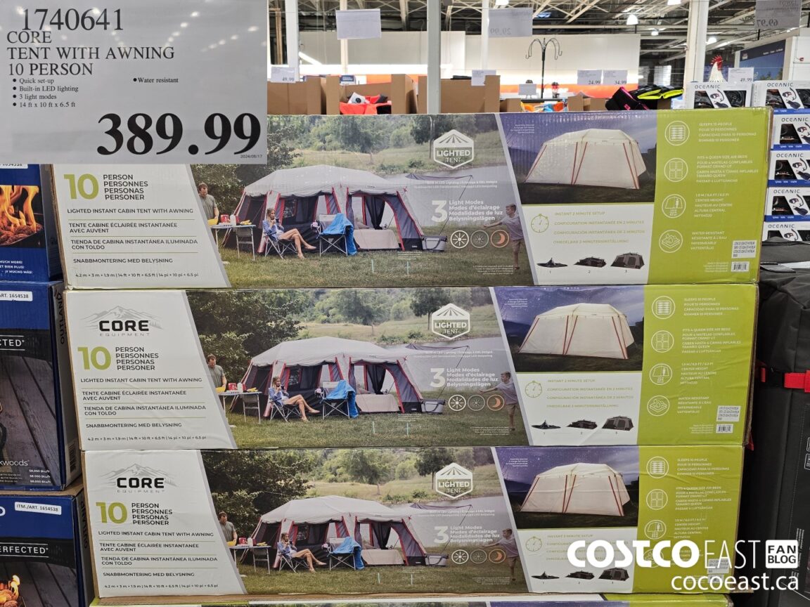 1740641 CORE TENT WITH AWNING 10 PERSON 389 99 - Costco East Fan Blog