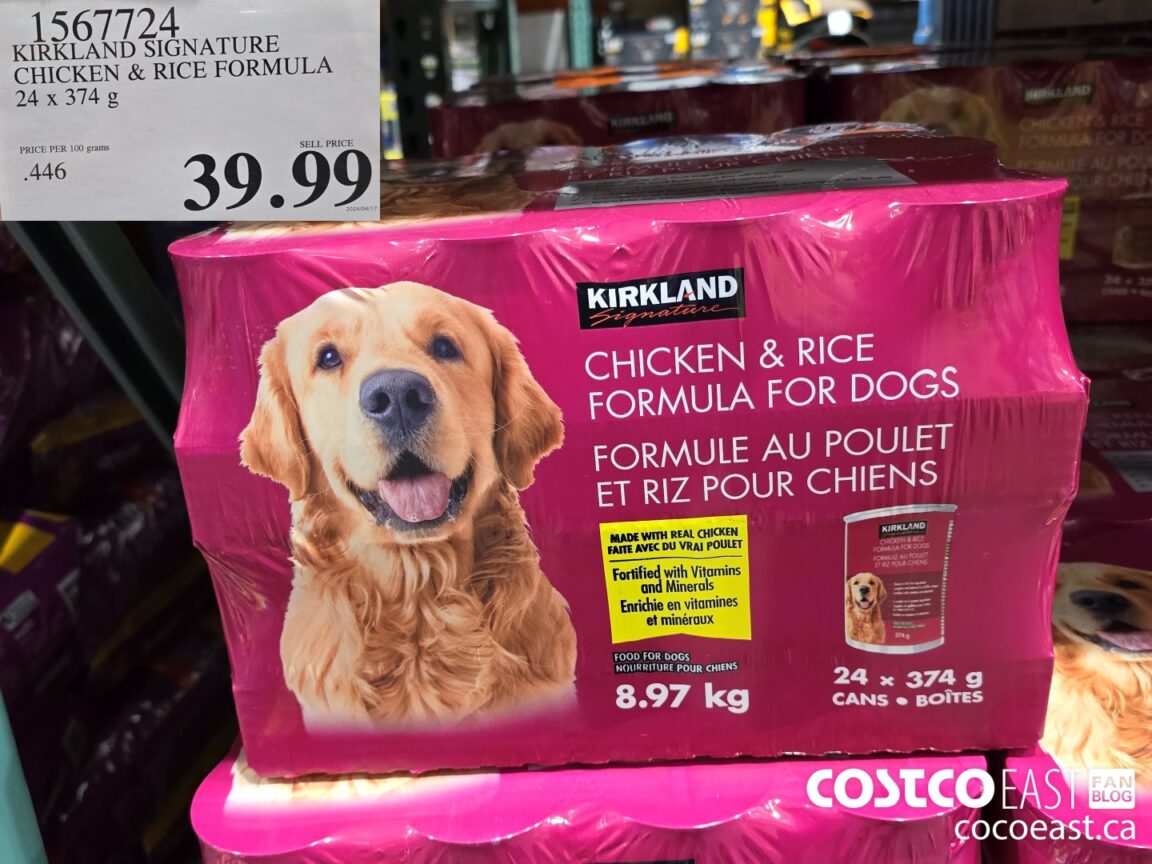 1567724 KIRKLAND SIGNATURE CHICKEN AND RICE FORMULA 24 X 374 G 39 99 ...