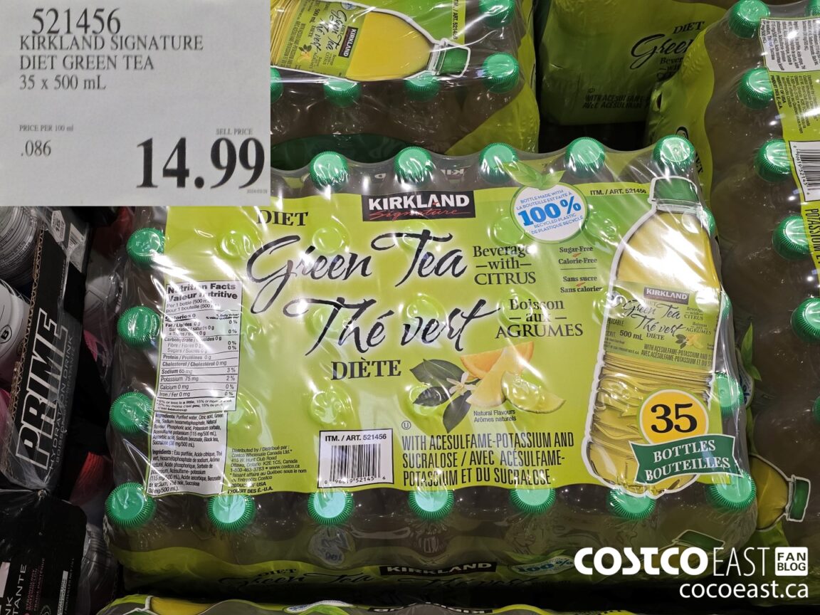 521456 KIRKLAND SIGNATURE DIET GREEN TEA 35 X 500 ML 14 99 - Costco ...