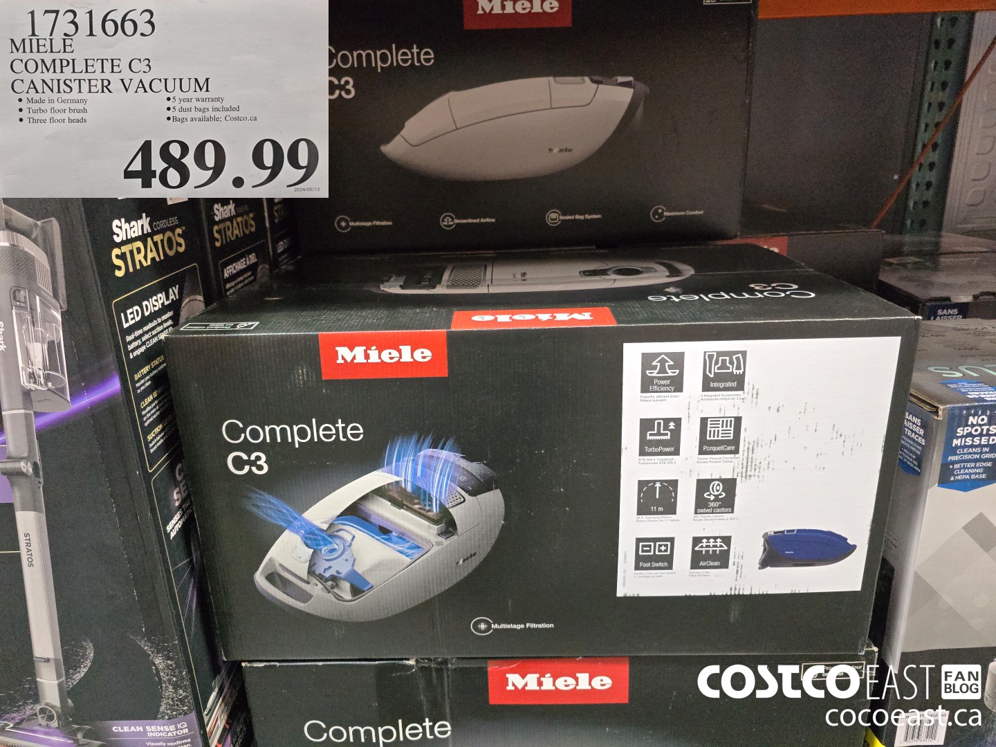 1731663 MIELE COMPLETE C3 CANISTER VACUUM 489 99 Costco East Fan Blog