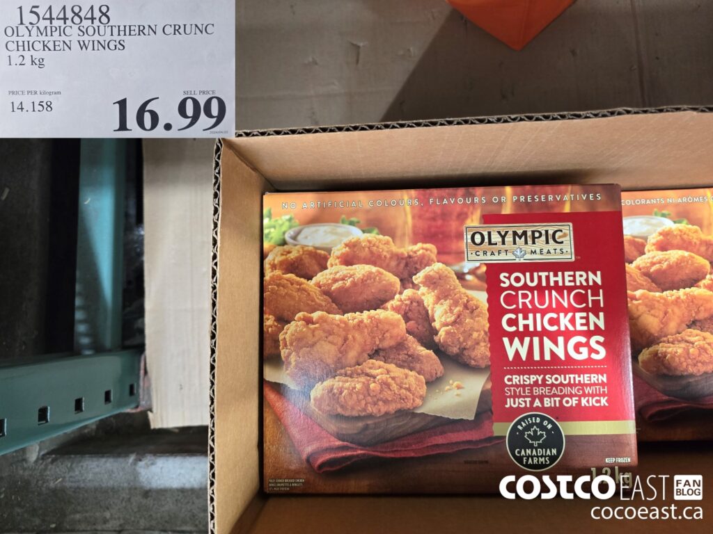 1544848 OLYMPIC SOUTHERN CRUNCH CHICKEN WINGS 1 2 kg 16 99 - Costco ...