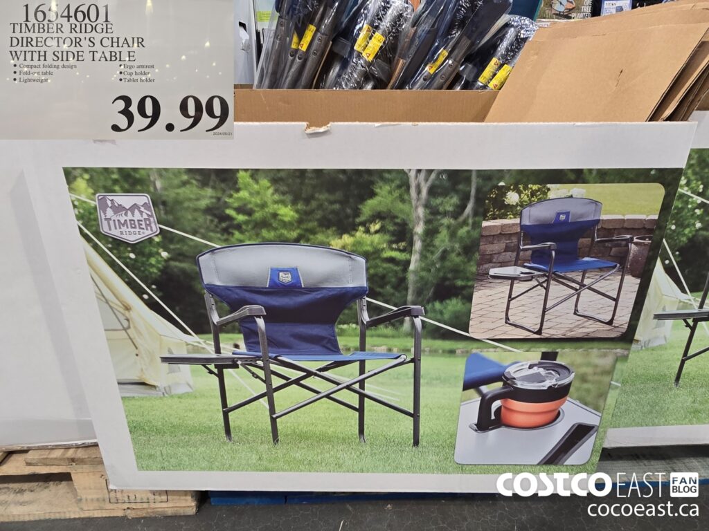 1654601 TIMBER RIDGE DIRECTOR S CHAIR WITH SIDE TABLE 39 99 - Costco ...