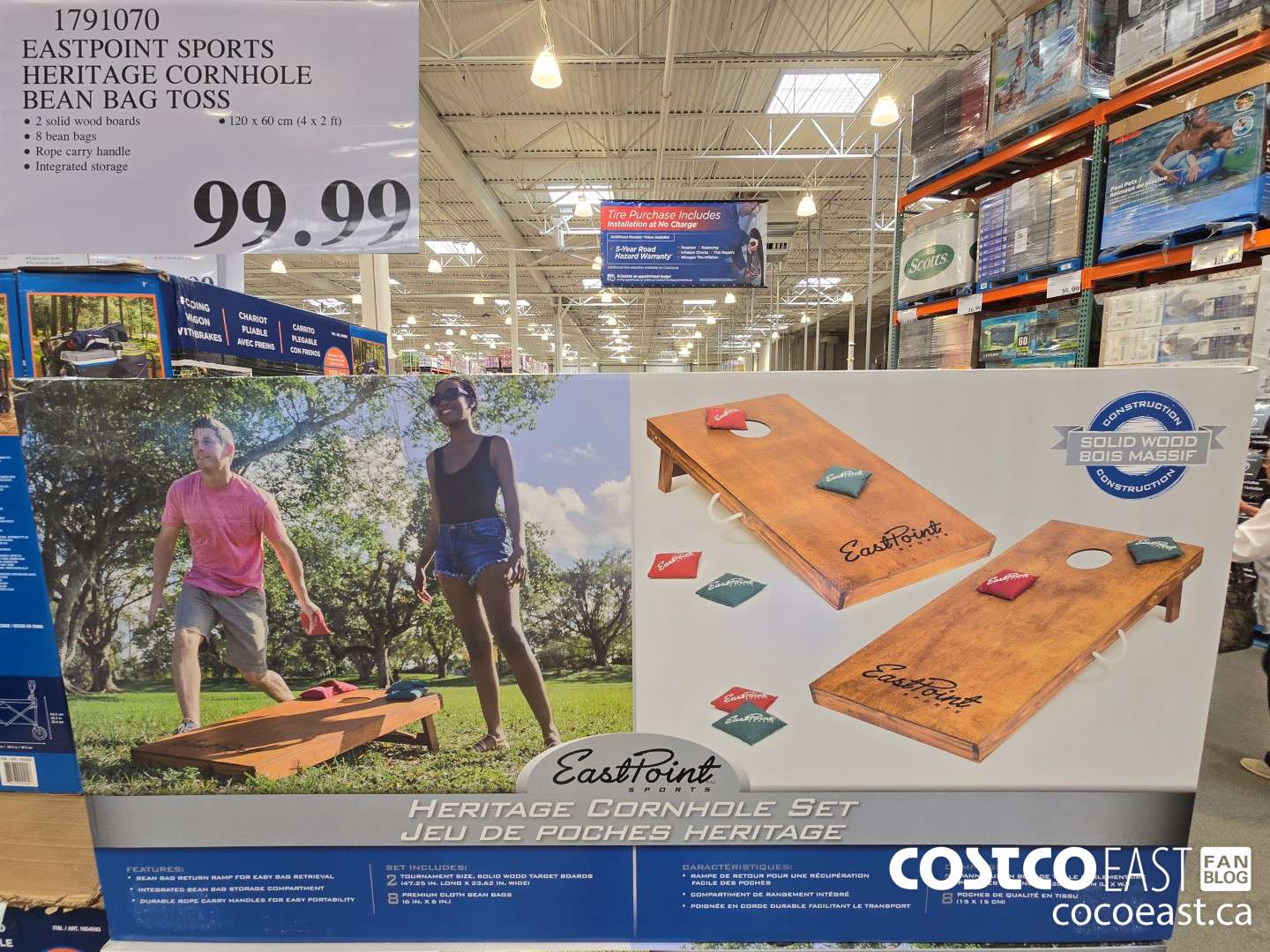1791070 EASTPOINT SPORTS HERITAGE CORNHOLE BEAN BAG TOSS 99 99 - Costco ...