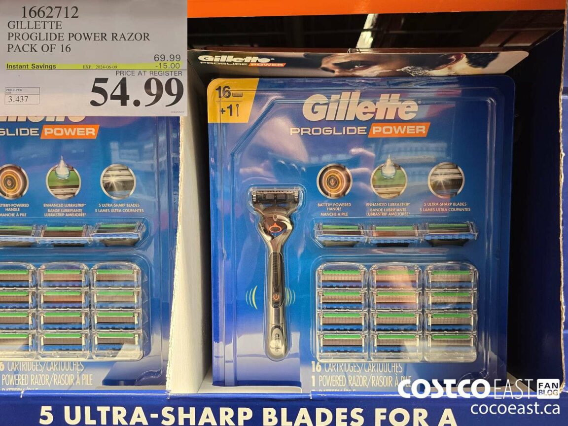 1662712 GILLETTE PROGLIDE POWER RAZOR PACK OF 16 15 00 INSTANT SAVINGS ...