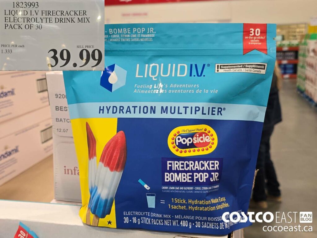 1823993 LIQUID I V FIRECRACKER ELECTROLYTE DRINK MIX PACK OF 30 39 99 ...