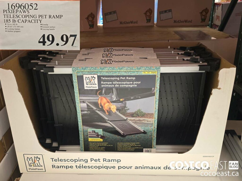 1696052 PIXIEPAWS TELESCOPING PET RAMP 185 Ib CAPACITY 49 97 - Costco ...