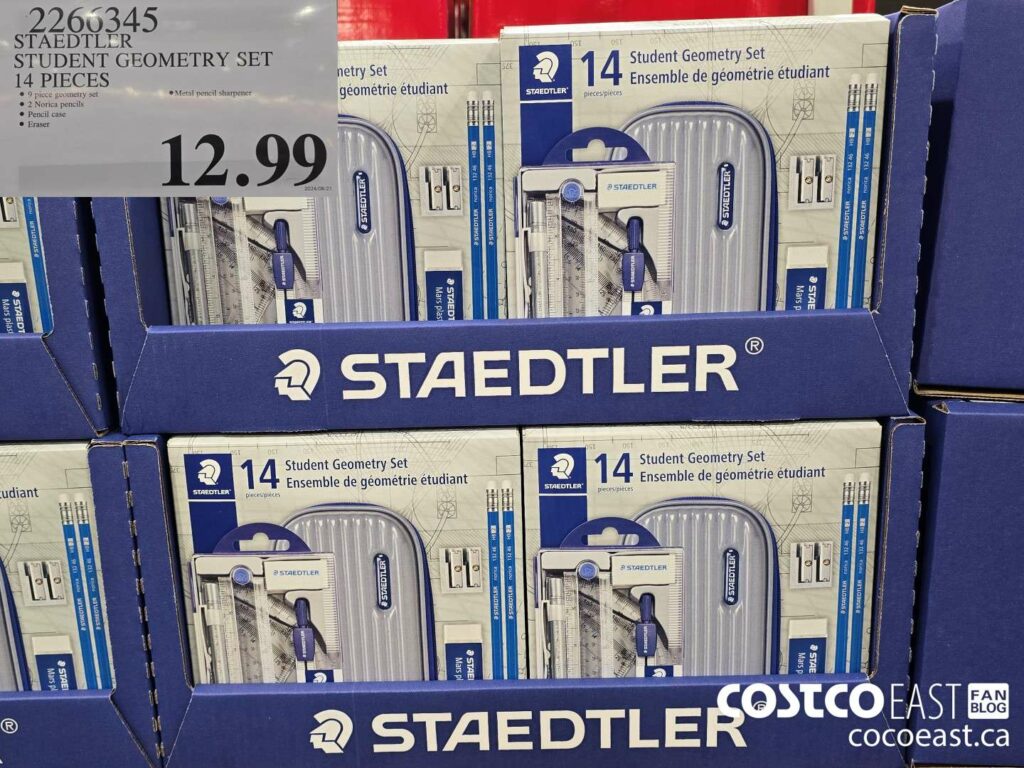 2266345 STAEDTLER STUDENT GEOMETRY SET 14 PIECES 12 99 - Costco East ...