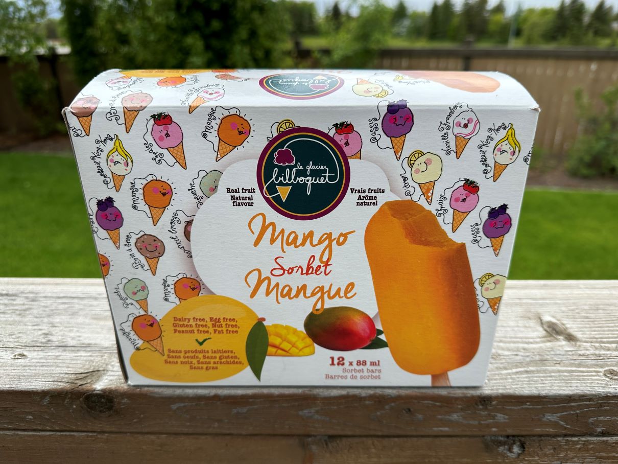 Natalie reviews: Le Glacier Bilboquet Mango Sorbet - Costco East Fan Blog