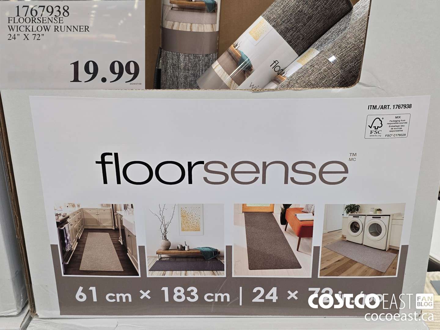 1767938 FLOORSENSE WICKLOW RUNNER 24 X 72 19 99 - Costco East Fan Blog