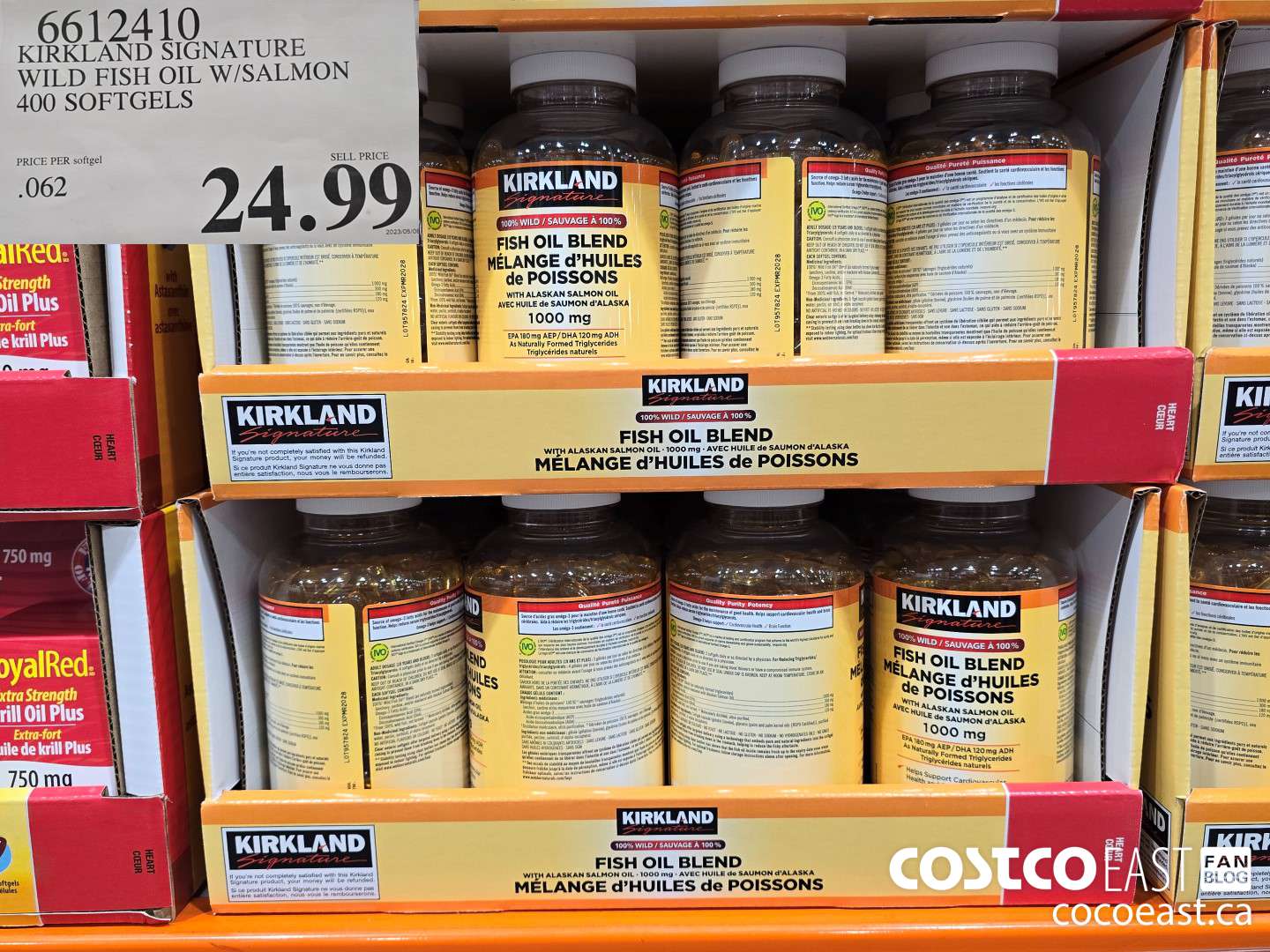 6612410 KIRKLAND SIGNATURE WILD FISH OIL W SALMON 400 SOFTGELS 24 99 - Costco East Fan Blog