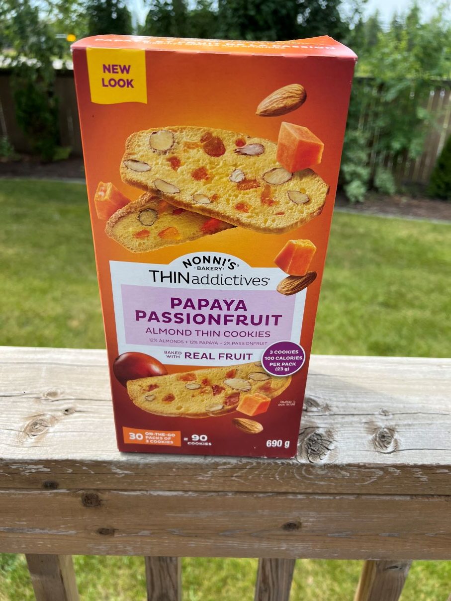 Natalie reviews: THINaddictives Papaya Passionfruit Almond Thin Cookies ...