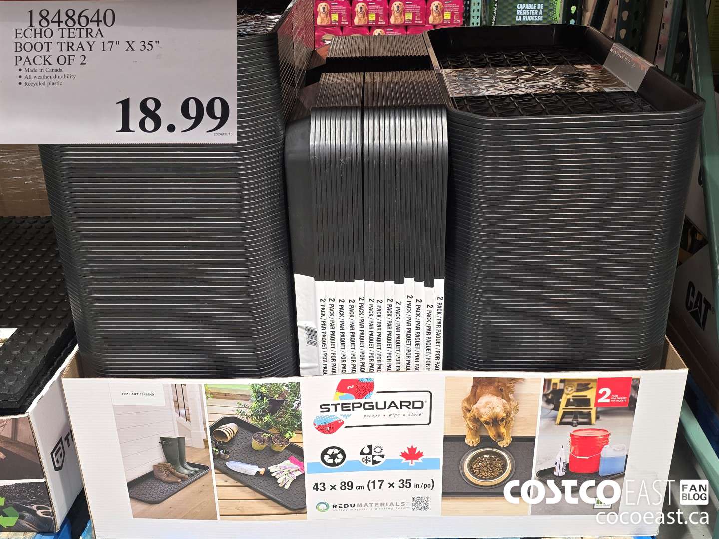 1848640 ECHO TETRA BOOT TRAY 17 X 35 PACK OF 2 18 99 - Costco East Fan Blog
