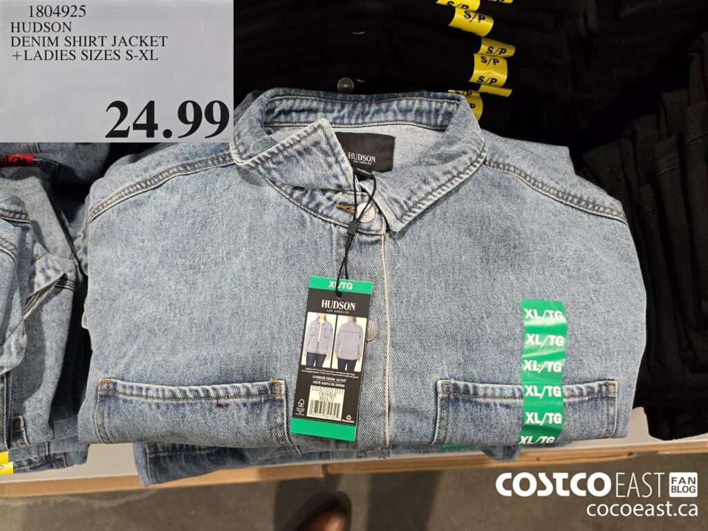 1804925 HUDSON DENIM SHIRT JACKET LADIES SIZES S XL 24 99 - Costco East ...