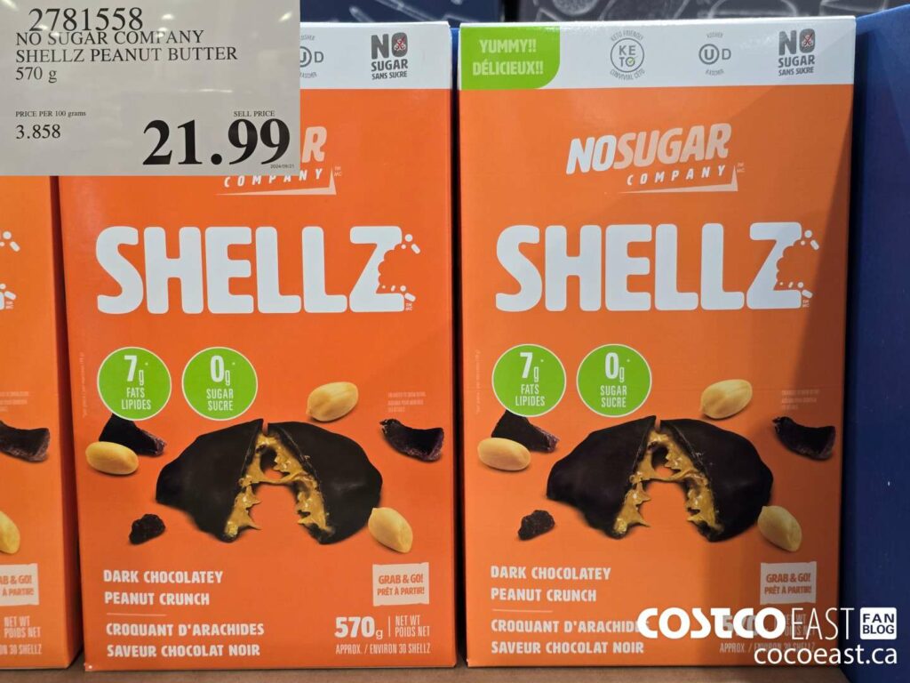 2781558 NO SUGAR COMPANY SHELLZ PEANUT BUTTER 570 G 21 99 - Costco East ...