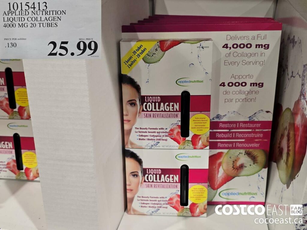 1015413 APPLIED NUTRITION LIQUID COLLAGEN 4000 MG 20 TUBES 25 99 ...