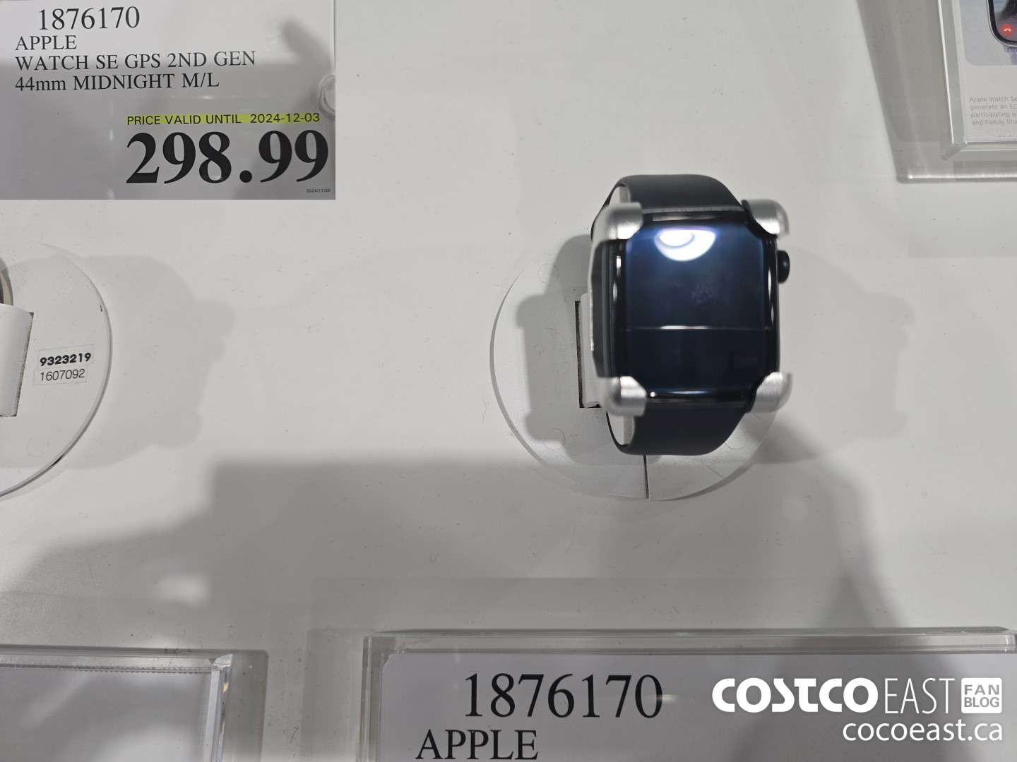 1876170 APPLE WATCH SE GPS 2ND GEN 44mm MIDNIGHT M L 298 99 - Costco ...