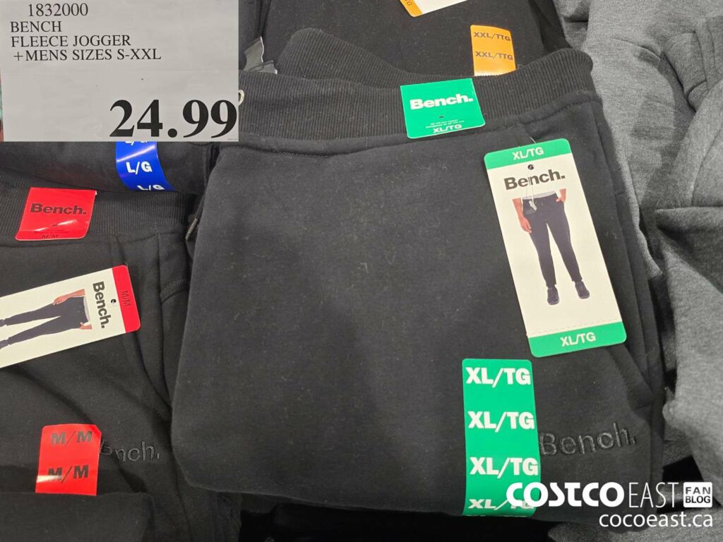 1832000 BENCH FLEECE JOGGER MENS SIZES S XXL 24 99 - Costco East Fan Blog